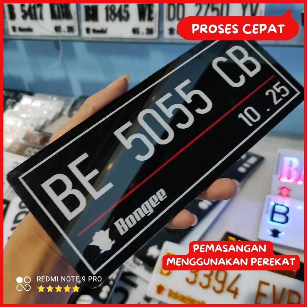 Motorcycle Custom Acrylic Number Plate (1Pcs) | Shopee Philippines