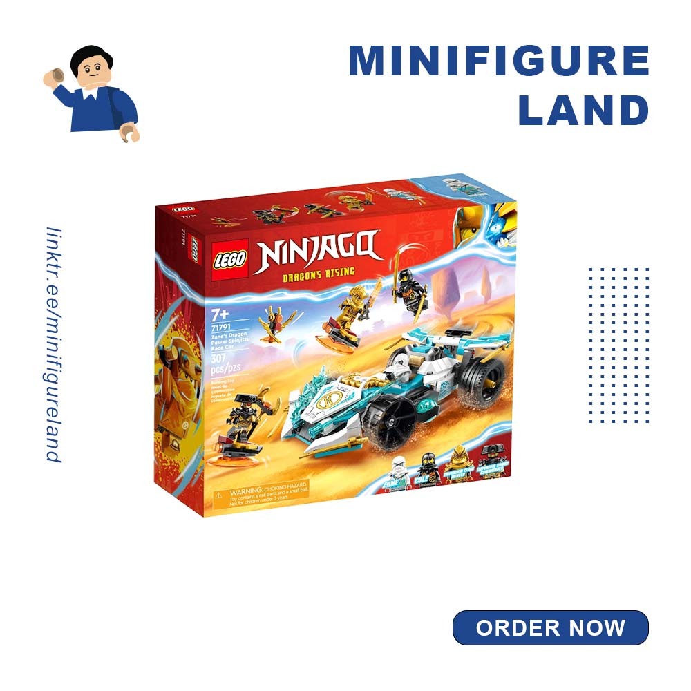 Lego 71791 - NINJAGO - ZANE'S DRAGON POWER SPINJITZU RACE CAR | Shopee ...