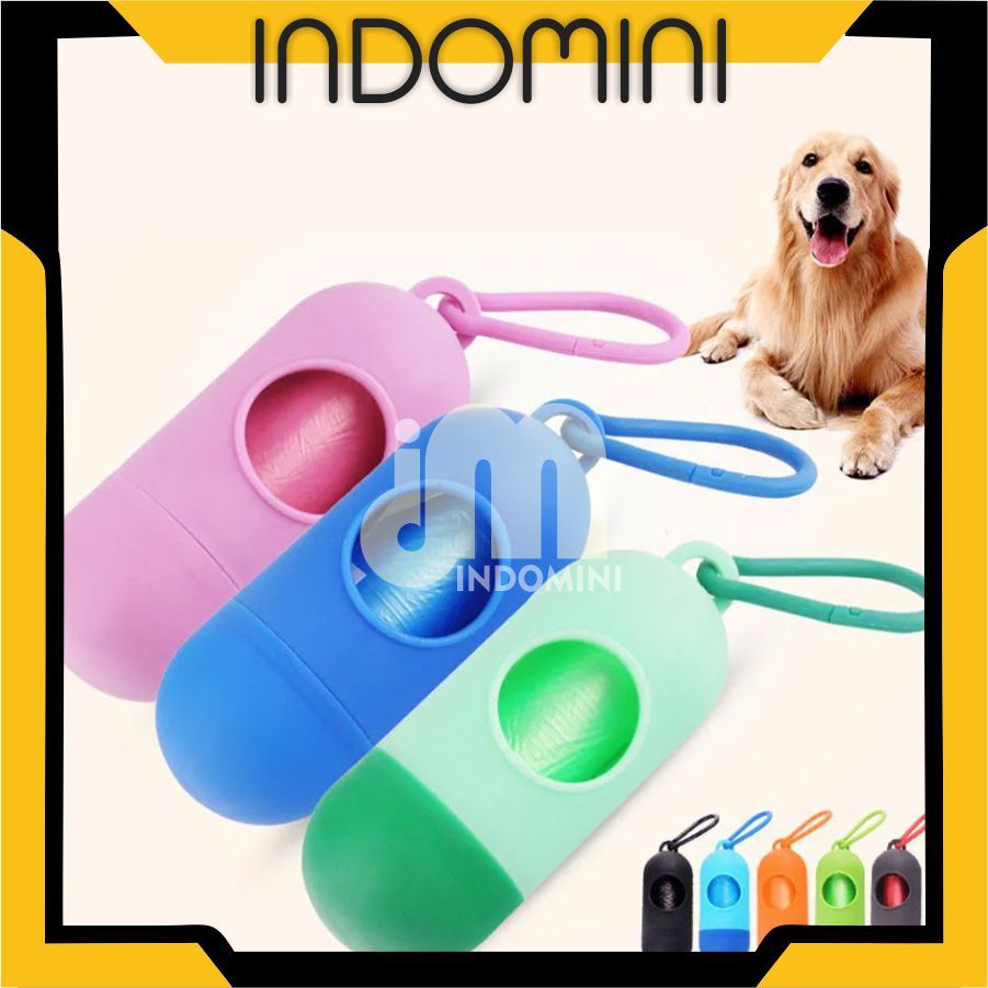 Indomini Small poop bag container package for small roll trash bags ...