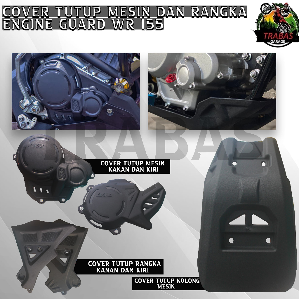 MESIN Cover ENGINE COVER Frame WR 155 WR155 ENGINE YAMAHA Bottom And ...
