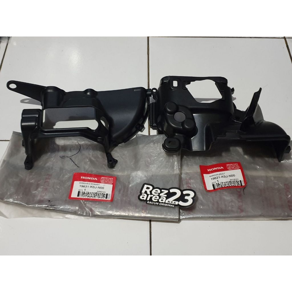 MESIN Engine Block cover 1 set Top And Bottom honda genio | Shopee ...