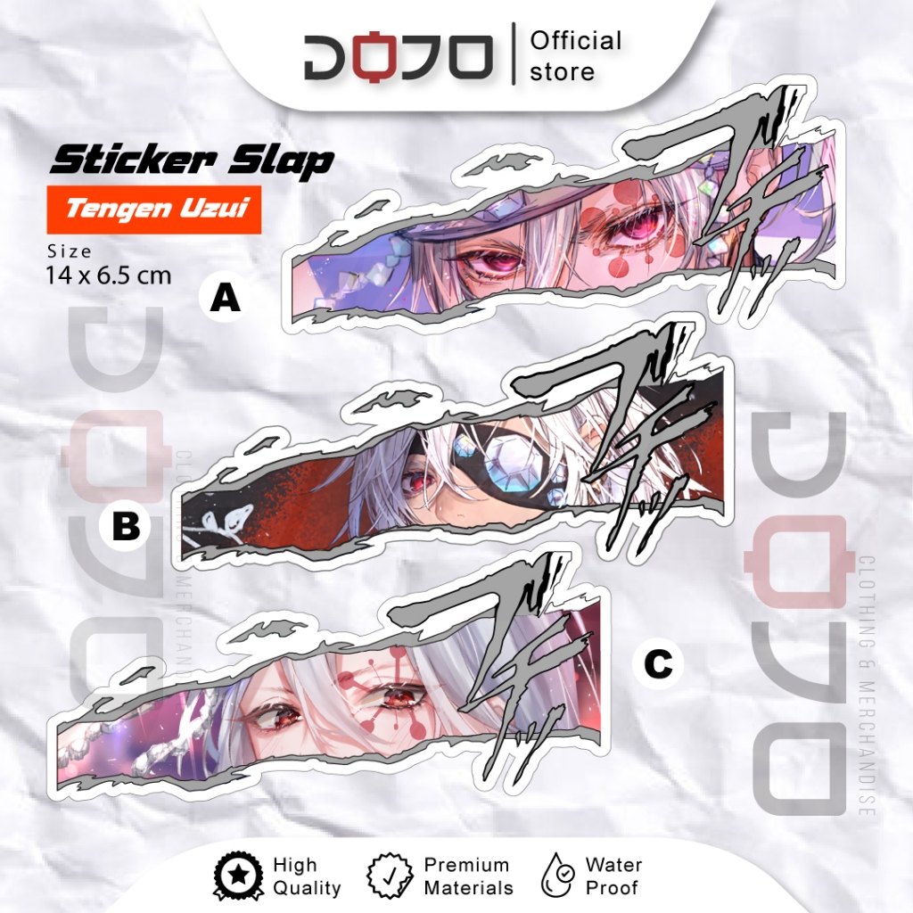 Vinyl Kimeetsu No Yaiba Tengen Uzui Sticker for motorbike car notebook ...