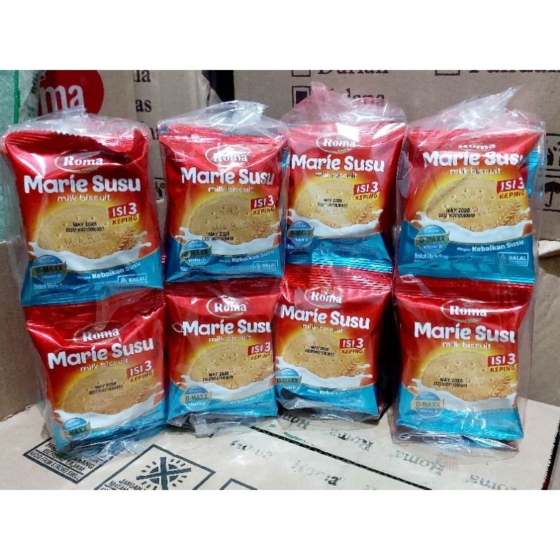 1 RENCENG Roma Marie Milk Biscuits 16,5gr | Shopee Philippines