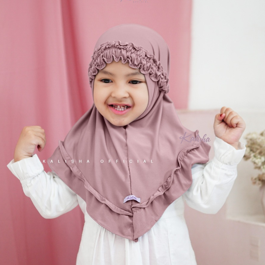 Free Pouch Hijab Children's Instant Headscarf Girls Jersey Hijab By ...