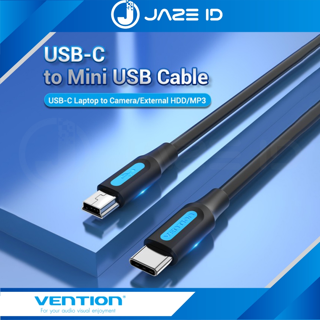 Vention Type C Mini USB Type B Data Cable HDD Hard Disk Camera | Shopee ...