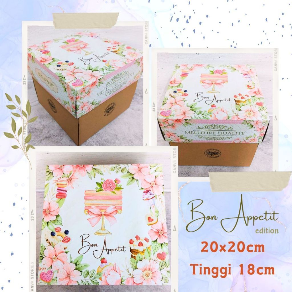 Reject Cake Box Cake Box 20x20 x 18 cm Packaging Box Worth To Use ...
