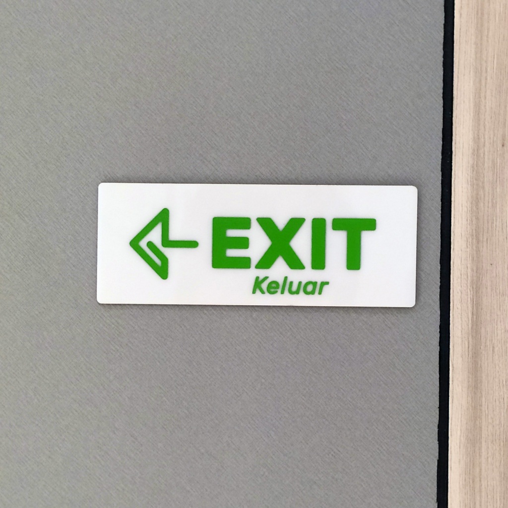 Exit Instruction Signage | Shopee Philippines
