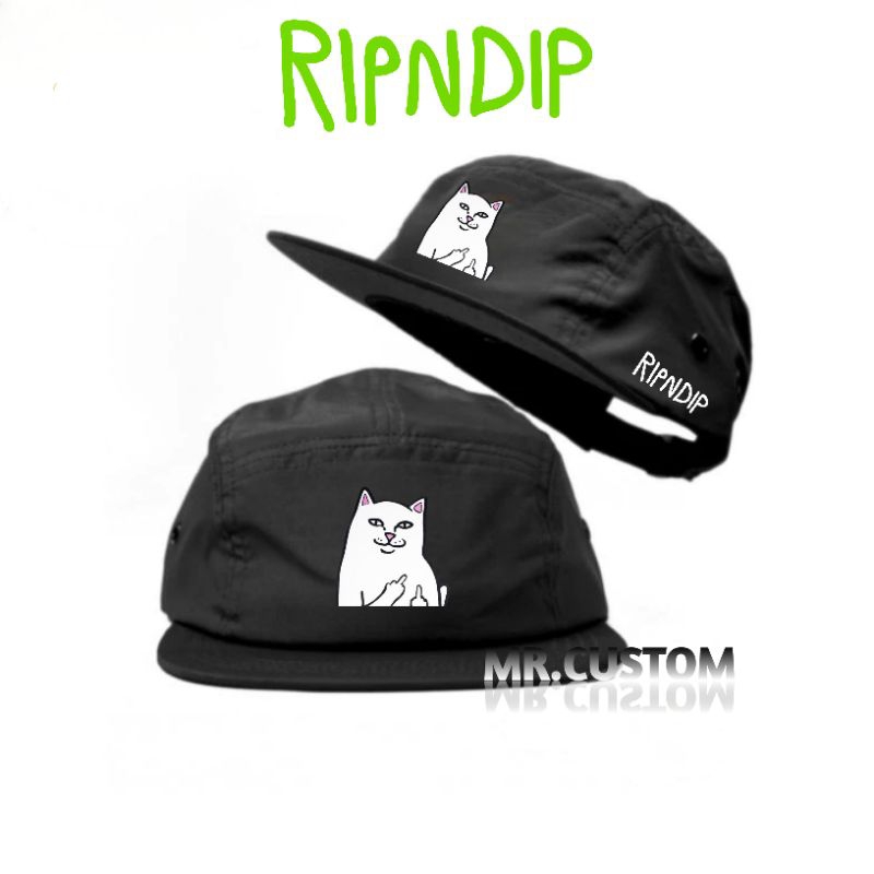 RipNdip/ 5 Panel Snapback HatFive Panel Snapback Hats Casual Distro Men ...