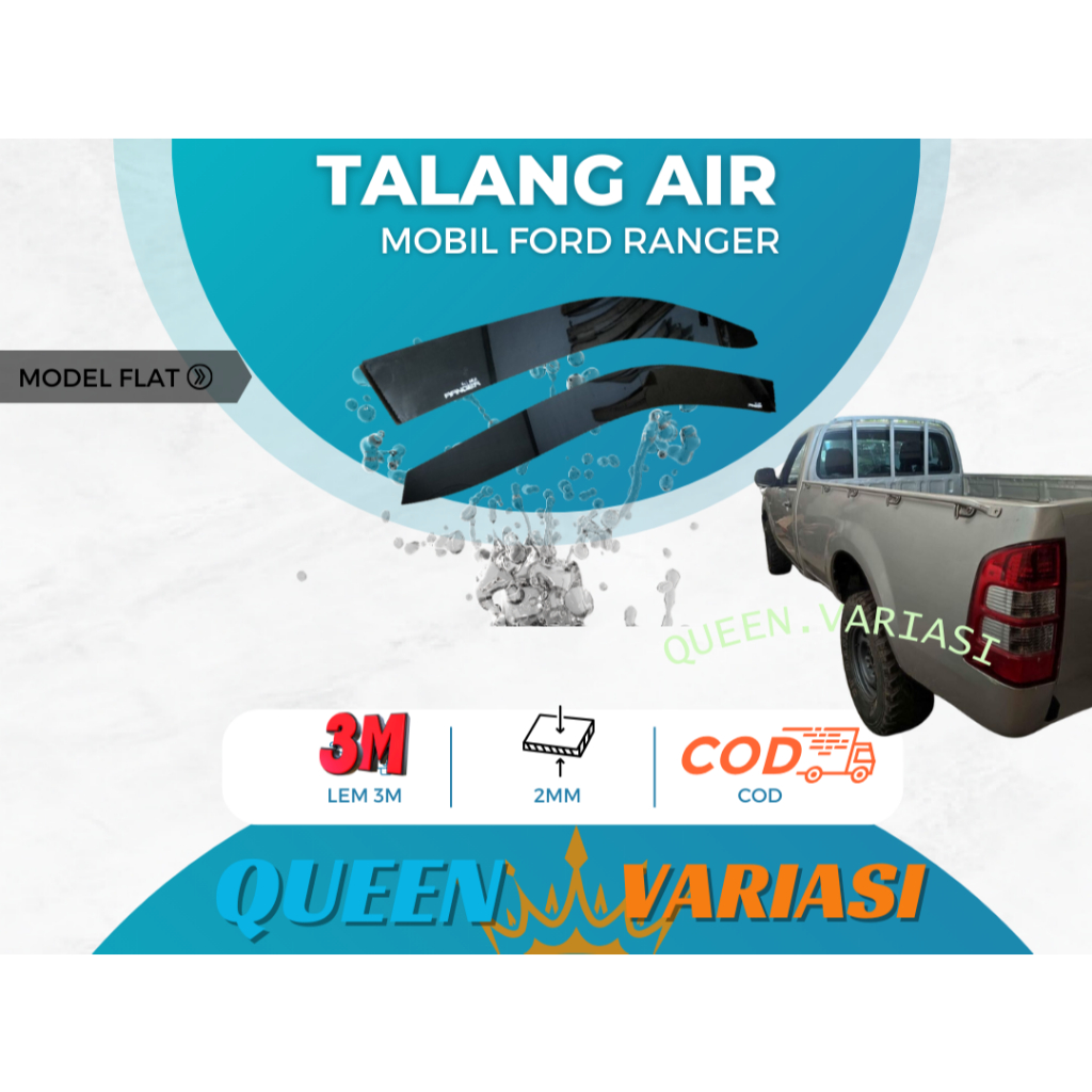 Ford ranger single cabin water gutter, flat model, 2002-2006 | Shopee ...