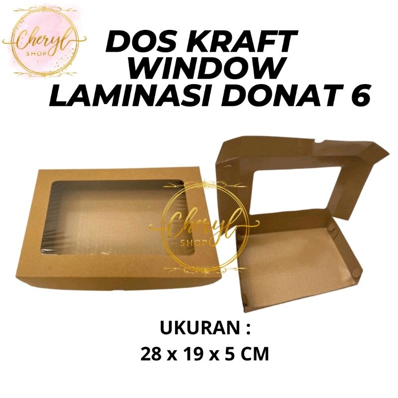 (10 Pcs) DOS / CAKE DUS DONUT Kraft Window LAMINATION CONTENTS 6 UK 28 ...