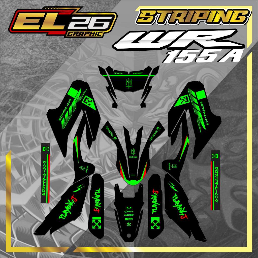 364 DECAL STICKER WR 155 - DECAL YAMAHA WR 155 RACING MOTIF | Shopee ...