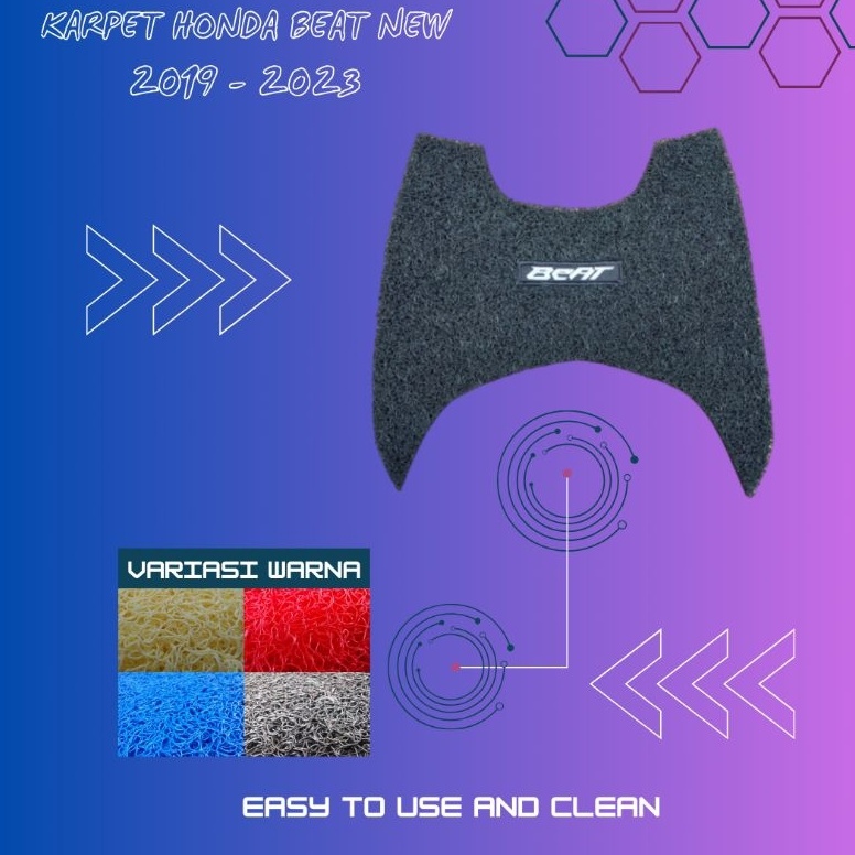 Latest Motorcycle Carpet Beat New 219 223 Footrest Mat | Shopee Philippines