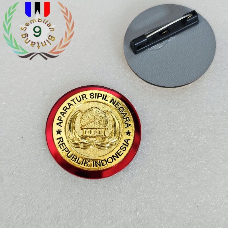 Premium Round ASN Korpri Pin | Shopee Philippines