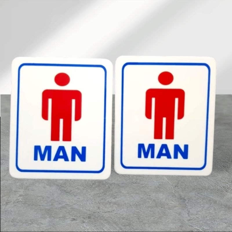 Acrylic sign board MAN/WOMAN (MEN/WOMEN) | Shopee Philippines