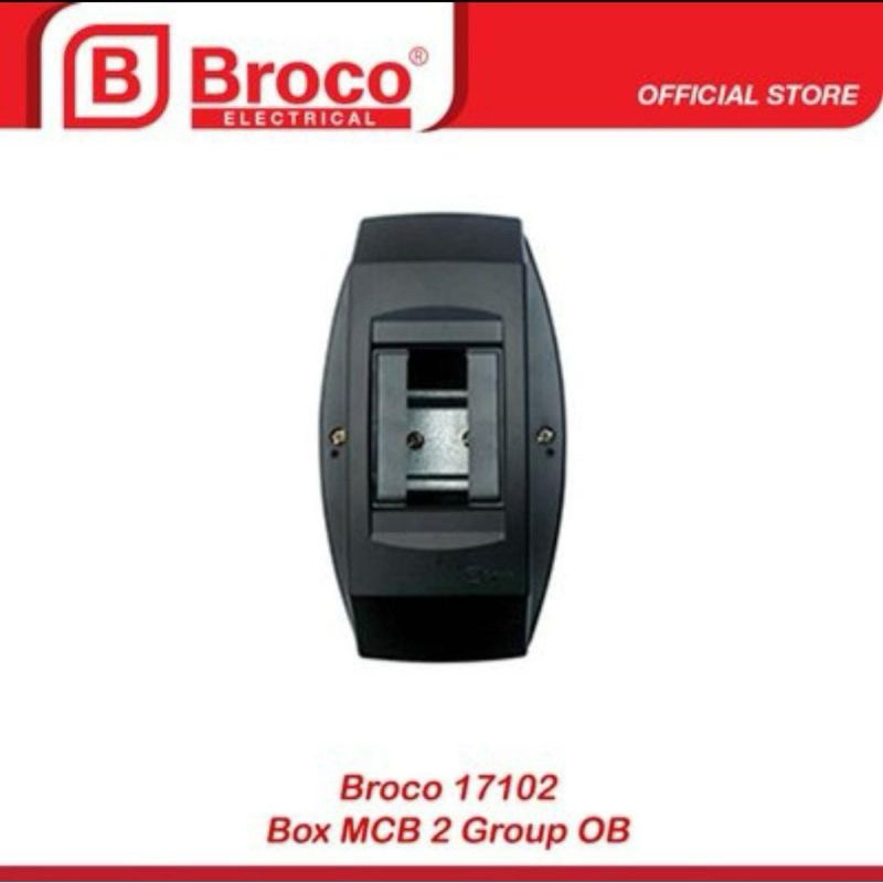 HITAM Mcb Box 1 - 2 group Broco OB Outbow black 17102 SNI | Shopee ...