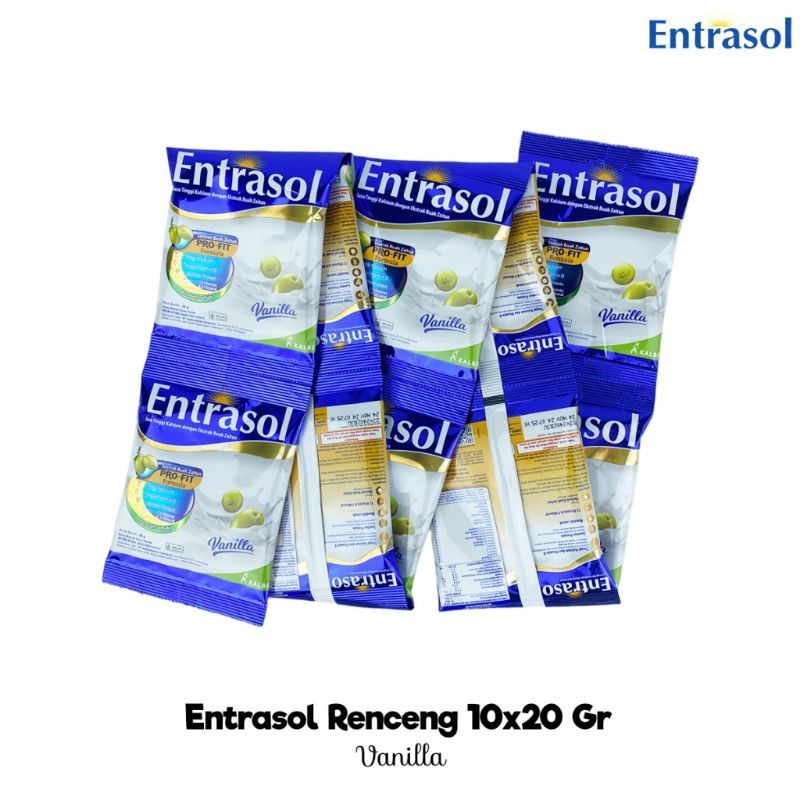 Entrasol Milk Powder Adult High Calcium Low Fat 10x20g | Shopee Philippines