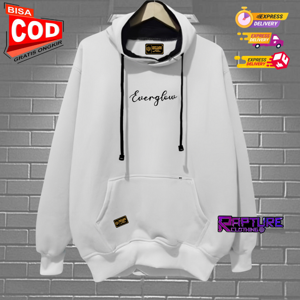 LOKAL PUTIH Hoodie Jacket Men Thick Authentic White Color List Screen ...