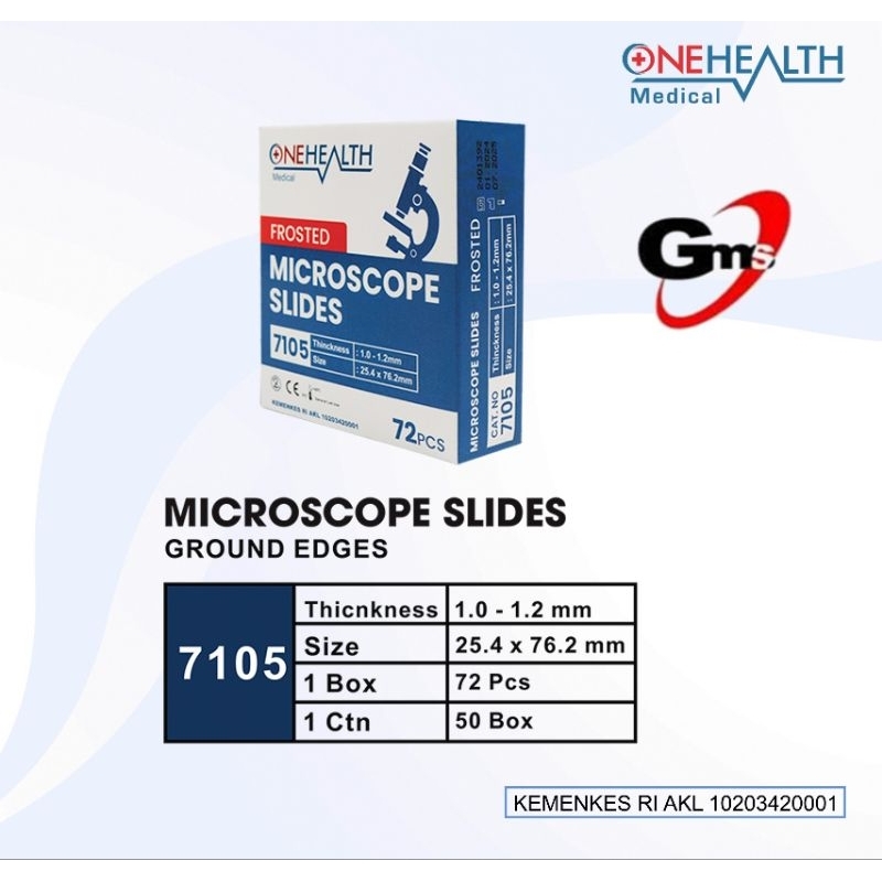 Glass object type 7105 - Microscope Slide General Care / Onehealth ...