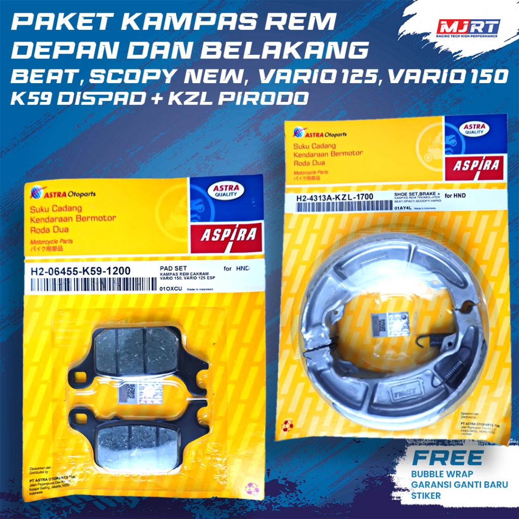 Rear BRAKE CAMPS AND FRONT BRAKE CAMPS BEAT FI VARIO 125 150 ESP BEAT ...