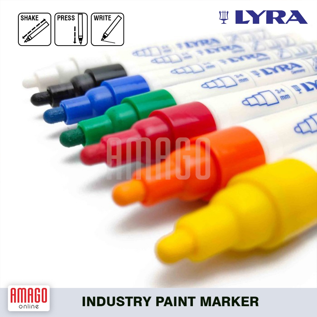 Lyra Industry Paint Marker - Permanent Paint Marker Industrial Marker ...
