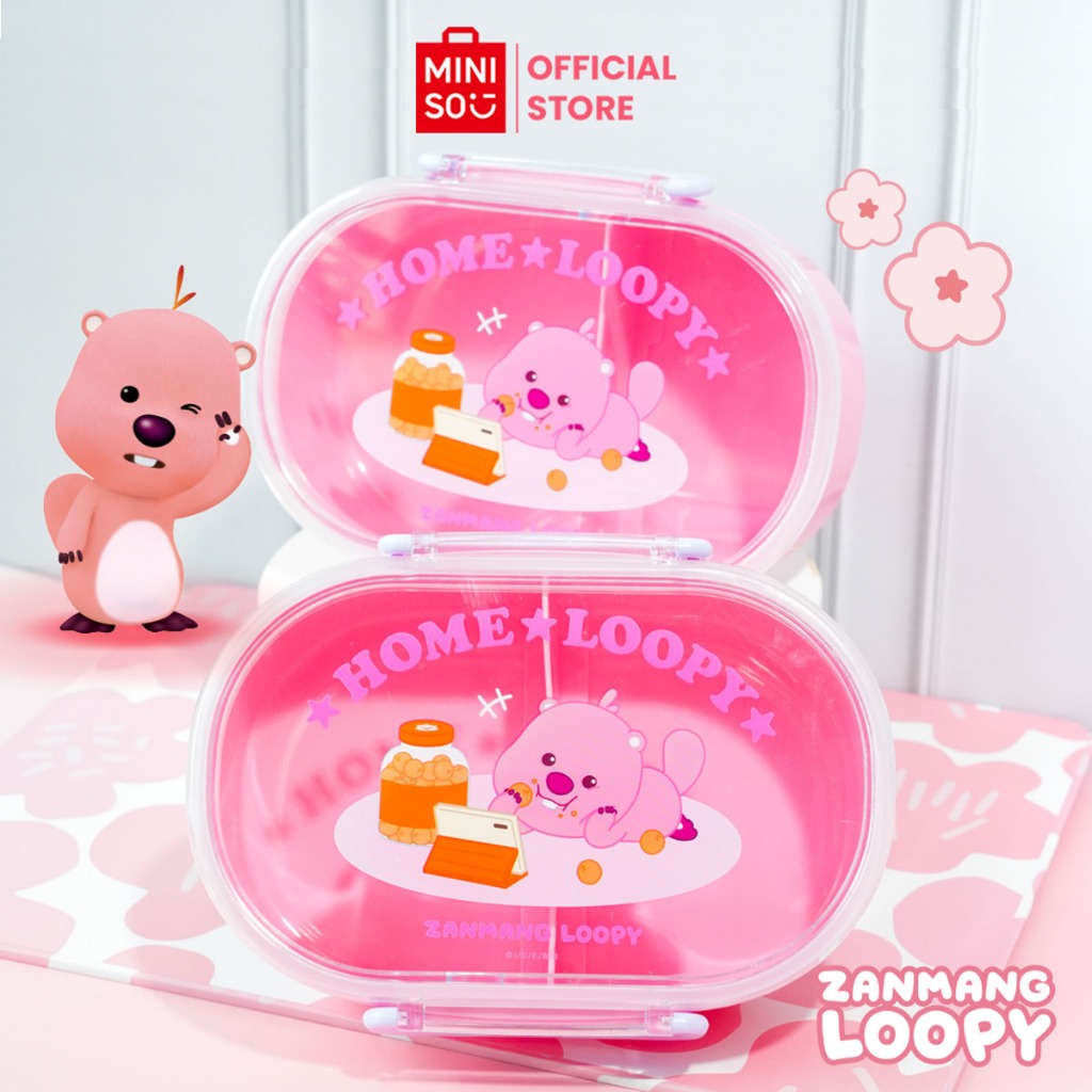 Miniso x ZANMANG Loopy Collection Bento Box Lunch Box High Capacity ...