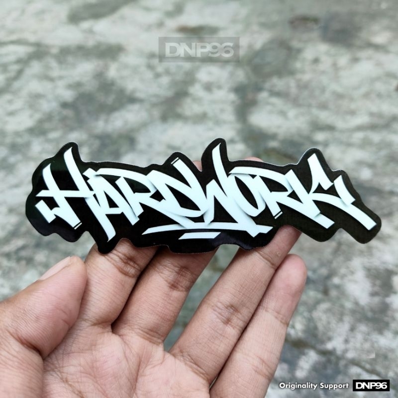 Graffiti Stickers "HARD WORK" Graffiti Stickers / Helmet Stickers ...