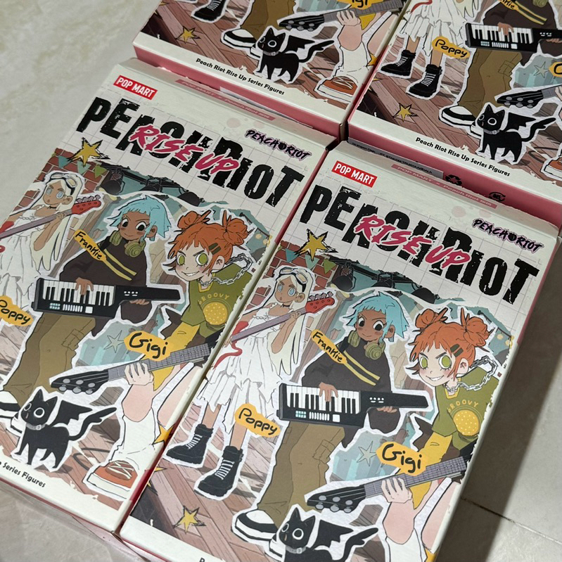 [ must co packing !!️ ] peach riot rise up series figure pop mart gigi ...