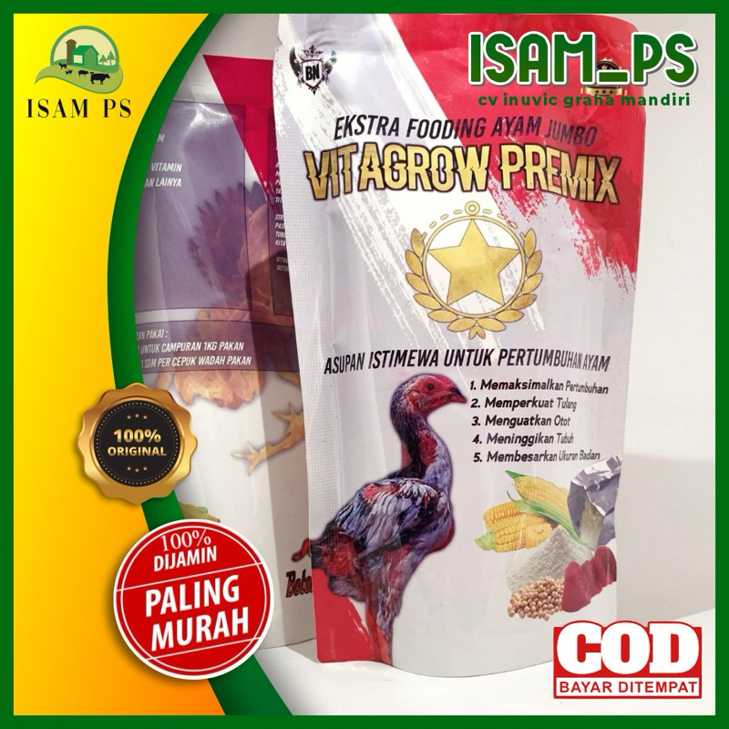 Vitagrow PREMIX 200gr Chicken Additional Feed Growth Period High ...