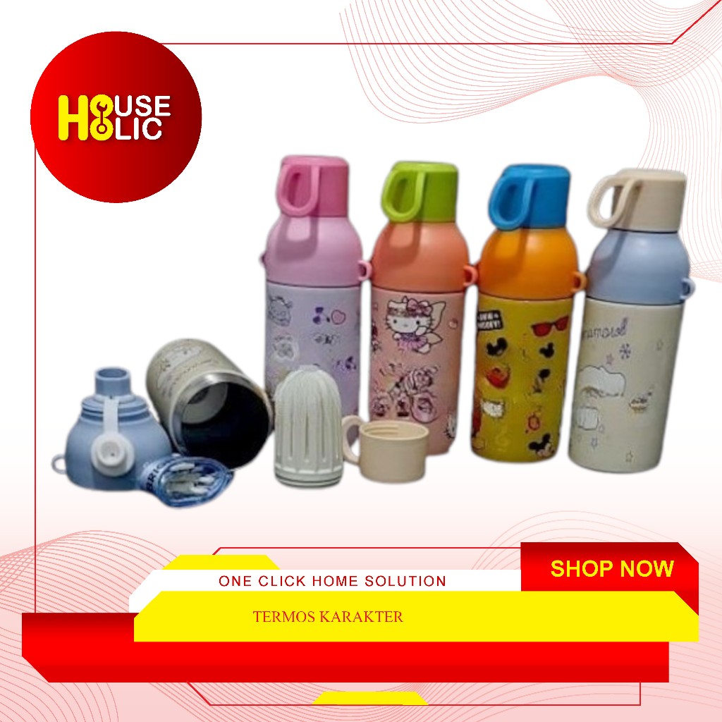 TERMOS 600 ML Character Thermos / 600ml Hot Drinking Water Thermos ...