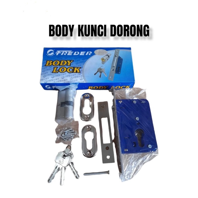 Freder 514 Push Door Lock Body Sliding Body Lock | Shopee Philippines