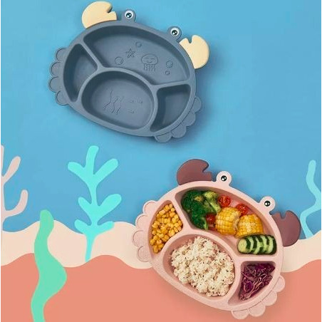 Crab Shape Children's Dinner PLATE - CHILDRENS CRAB PLATE FOR FOOD ...
