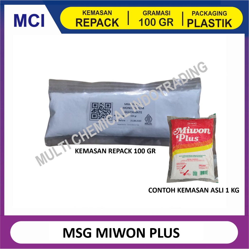 Monosodium GLUTAMATE MSG Pure VETSIN Cap MIWON MI-WON PLUS - REPACK ...