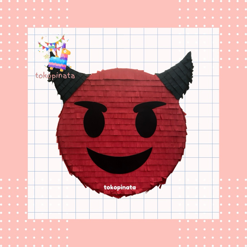 Pinata Emoticon Devil/Pinata Punch Devil Emoticon/Pinata Emo Devil ...