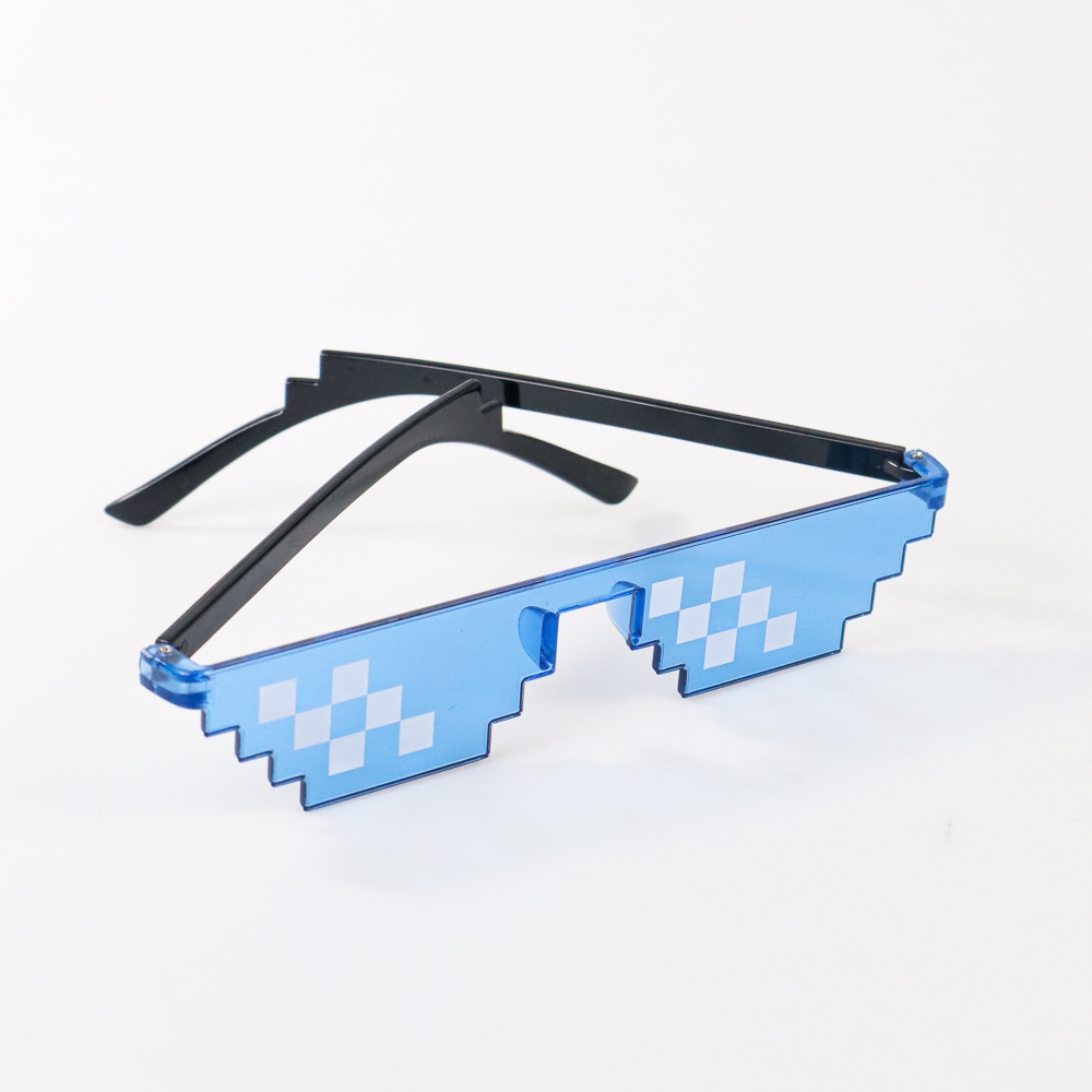 Sozzy Pixel Minecraft Mosaics Thug Life Glasses - W0124 - Blue | Shopee ...