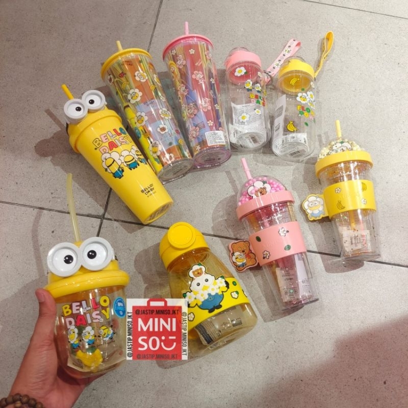 MINISO Drinking Bottleminiso DAISY MINIONS Collection Tumbler/ | Shopee ...