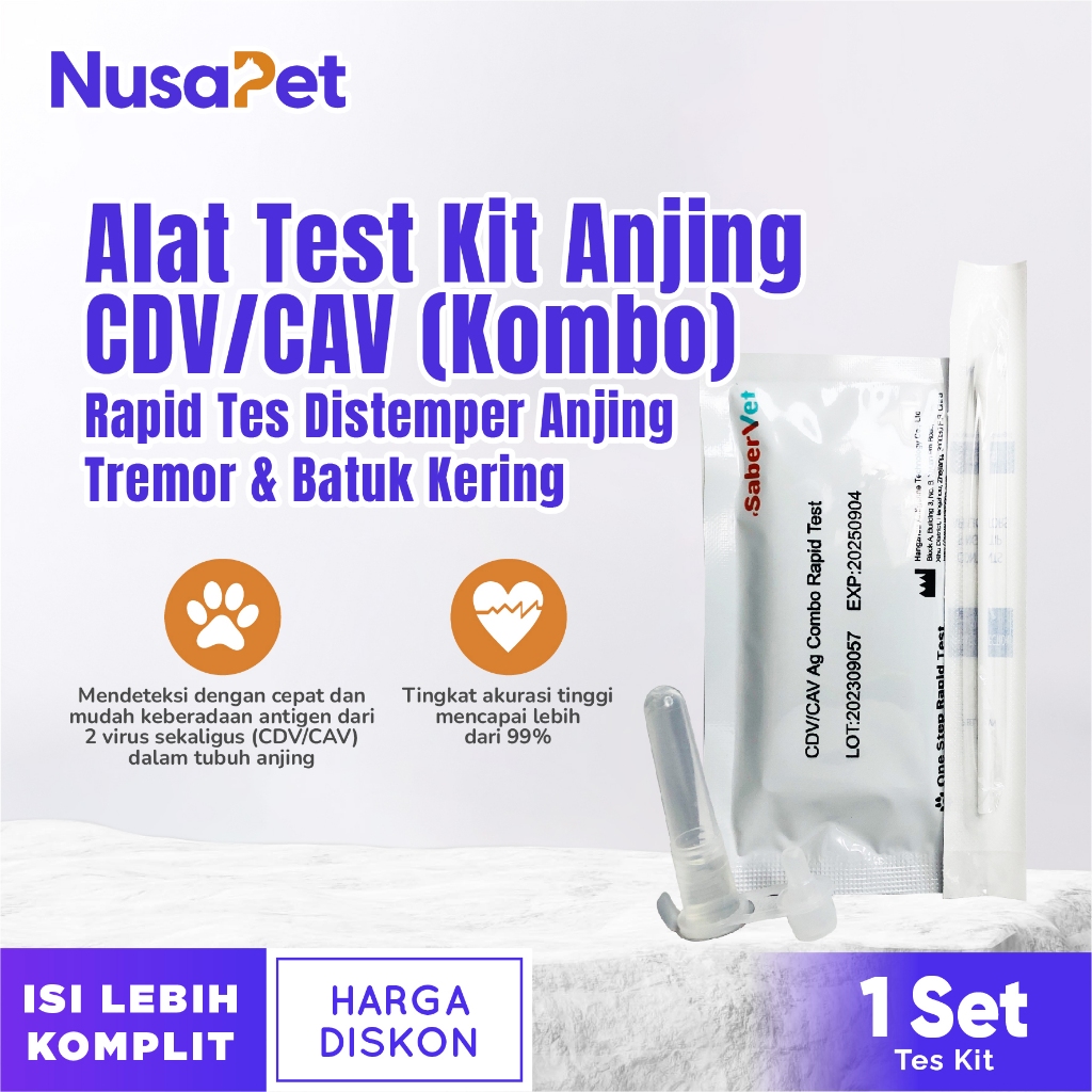 Cdv/cav Dog Test Kit (Combo) - Rapid Tremor Dog Distemper Test - Dry ...