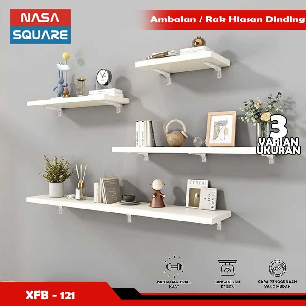 KAYU Wall Shelf Laminate Wood Wall Board Bookshelf Wall display Shelf ...