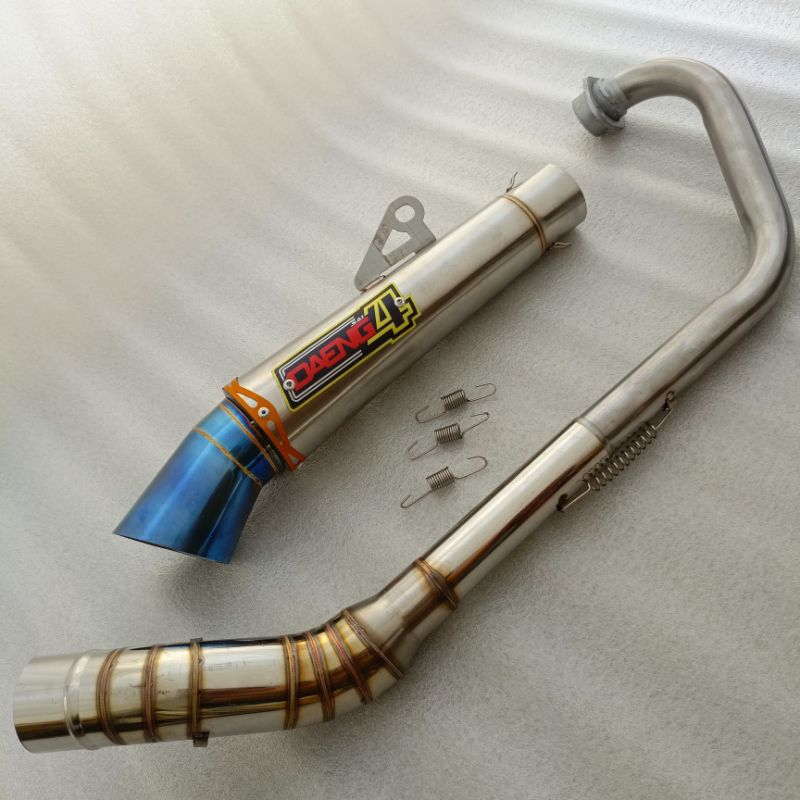 Daeng sai4 Conical Open Pipe Tmx 125/155 Skygo Bajaj ct Raider 150Carb ...