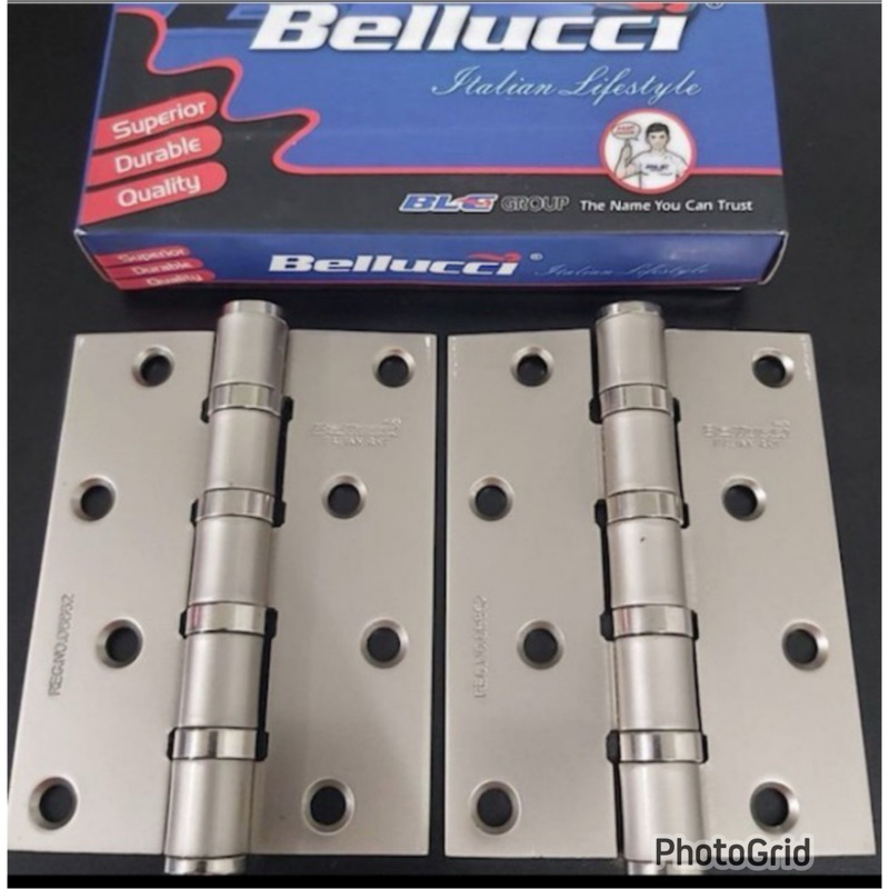 HITAM Hinges 4" 4 inc BELLUCCI 304 BLACK STAINLESS THICK/ Genuine thick ...