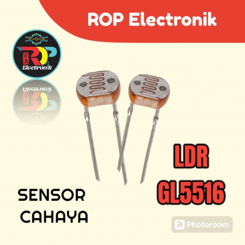 CAHAYA LDR GL5516/GL5528 5mm Photoresistor Light Dependent Resistor ...