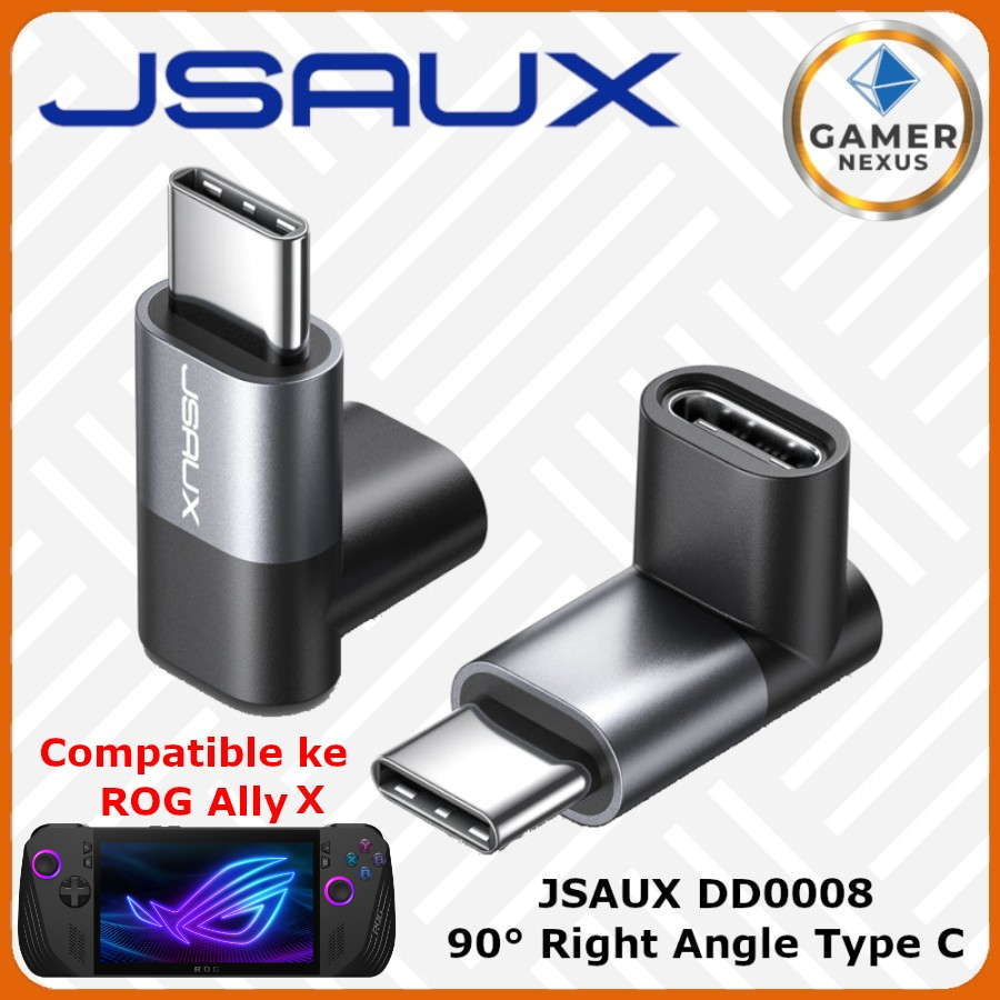 Jsaux Dd008 90 Angle Type C Male to Type C Female Adapter ROG Ally X ...