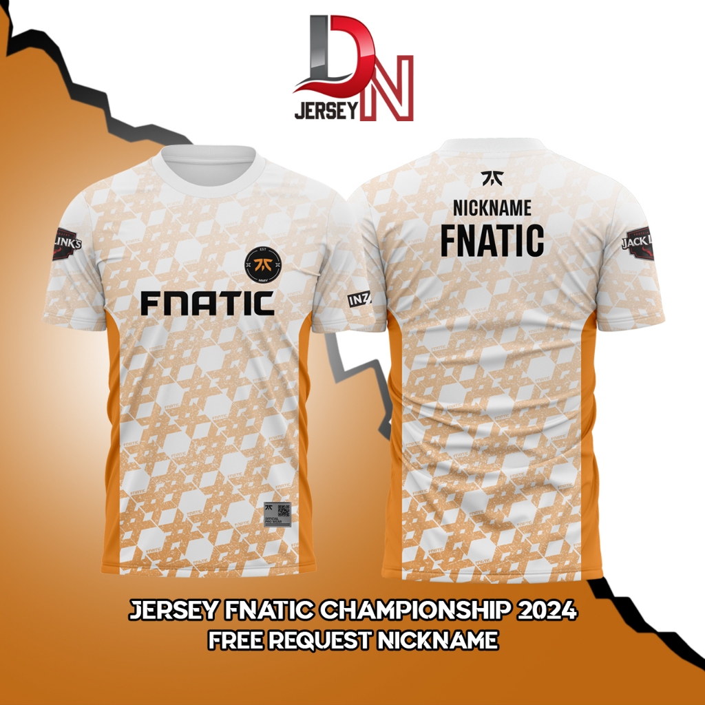 Jersey FNATIC Championship 2024 New (free custom nickname) | Shopee ...