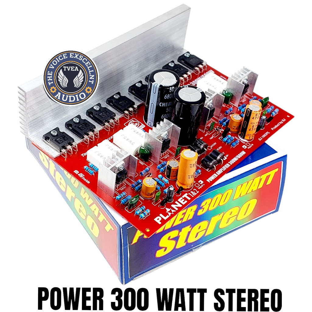 300w Stereo power Amplifier Kit 300 watt + Thick Heatsink | Shopee ...