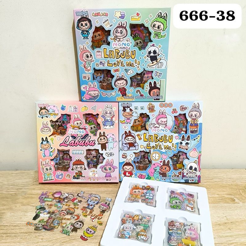 Labubu Sticker 100pc Latest VIRAL!!! | Shopee Philippines