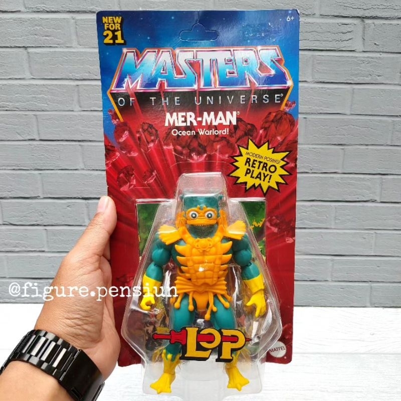 Mattel MASTERS OF THE UNIVERSE MERMAN MER MAN LOP MOTU HE MAN RETRO ...