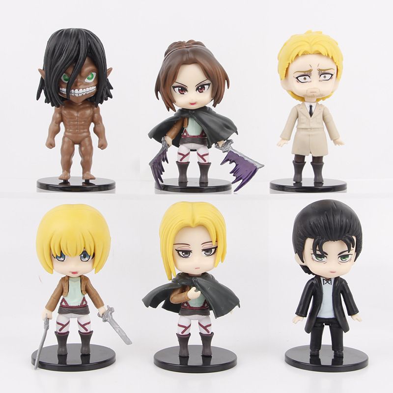Action Figure Attack on Titan | Aot Hange Zoe Reiner Braun Armin Arlert ...