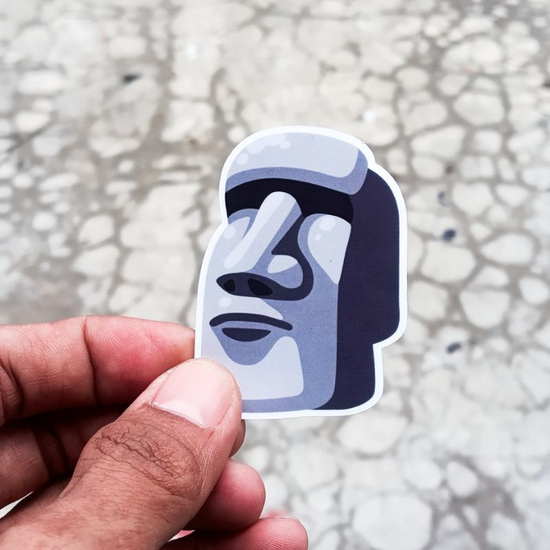 Emoticon Sticker/ Stone emot/Helmet Sticker/Motorcycle Sticker/Glass ...