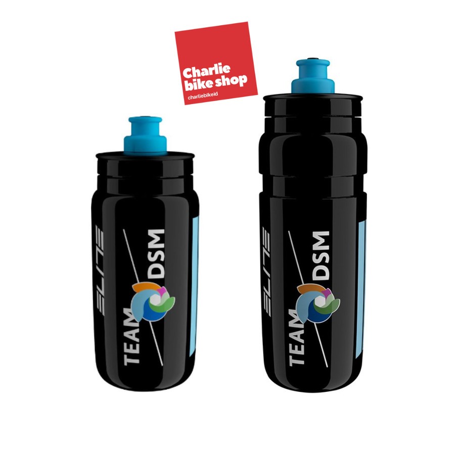 Elite Fly Team DSM Bottle Bidon Bike Drink Bottle - Black - 750ml ...