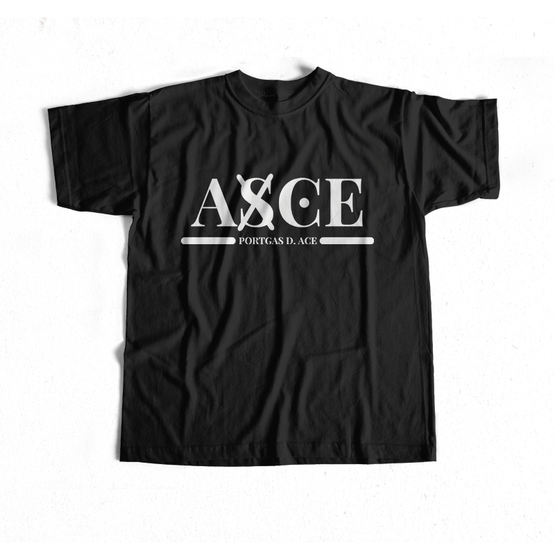HITAM Akira WORLD ONE PIECE ASCE cotton 24S Distro Anime T-shirt (Black ...