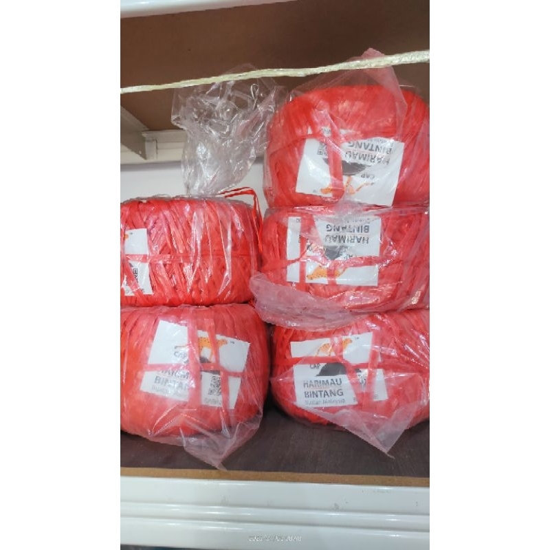 MERAH Large roll of red Raffia rope 500gr | Shopee Philippines
